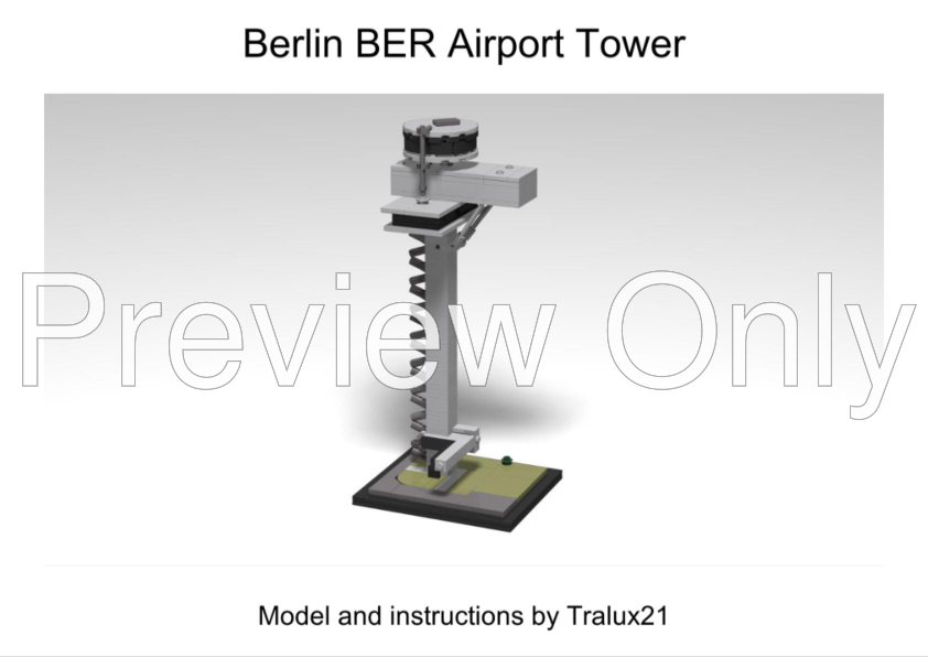 LEGO MOC Berlin BER Airport Tower by tralux21 | Rebrickable - Build ...