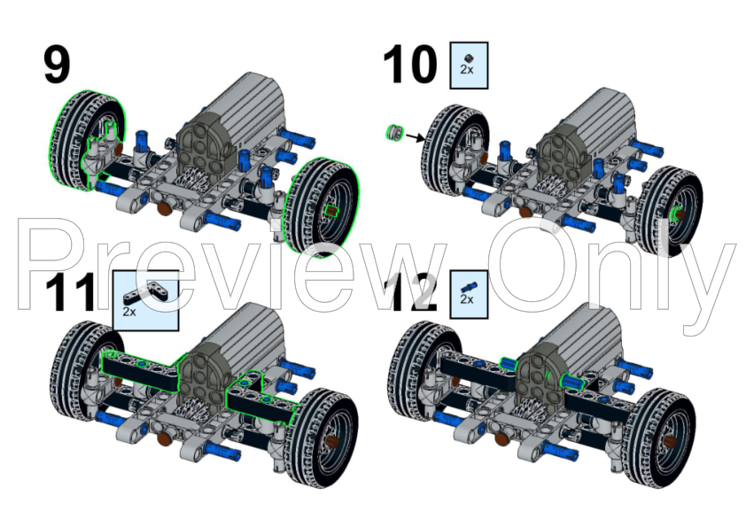 LEGO MOC High speed chassis by RedHotRod | Rebrickable - Build with LEGO