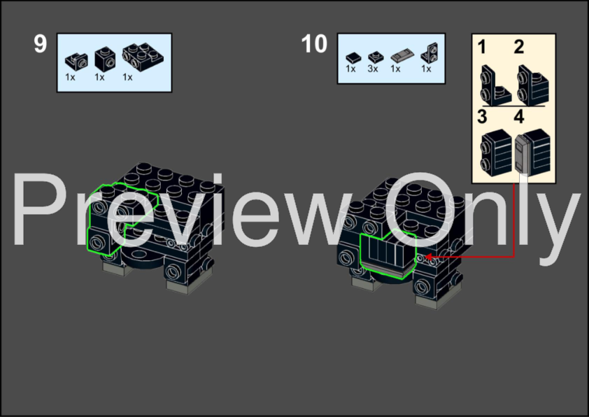 LEGO MOC Imperial Crosshair Brickheadz by Ant0noo | Rebrickable - Build ...