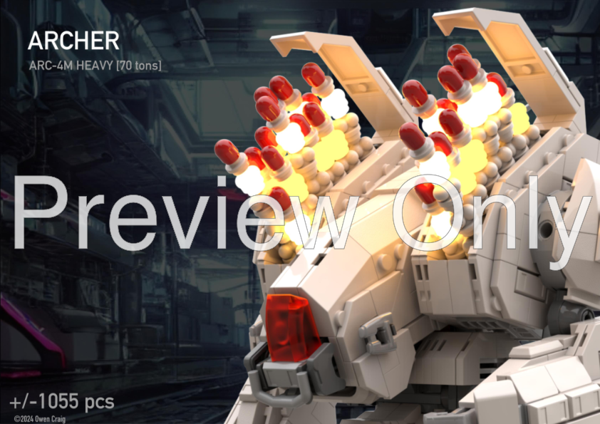 LEGO MOC Archer ARC-4M Battlemech by canuck33 | Rebrickable - Build ...