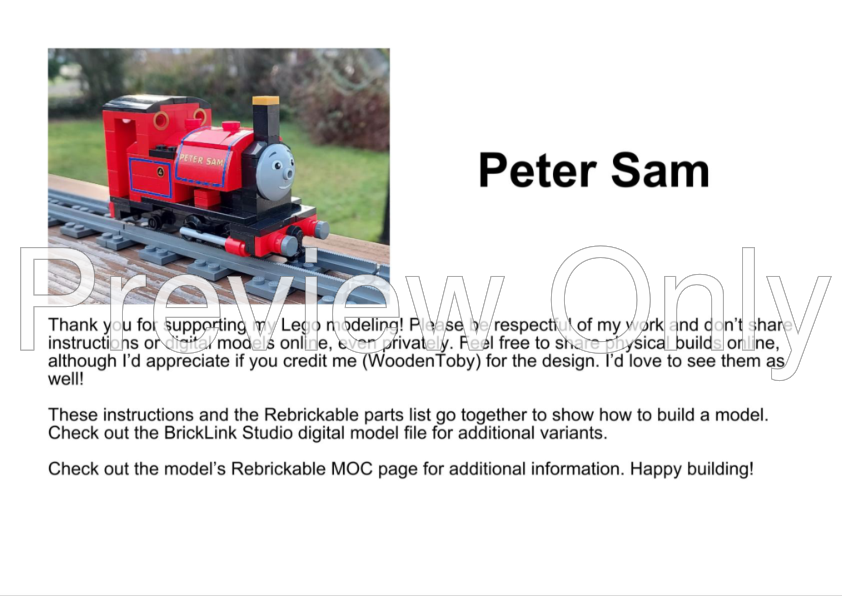 LEGO MOC Peter Sam by WoodenToby | Rebrickable - Build with LEGO