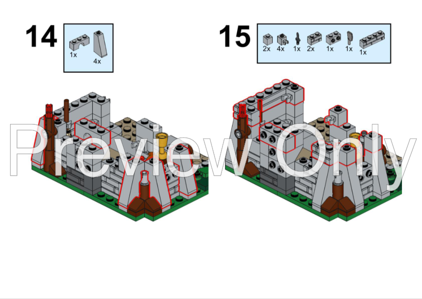 LEGO MOC Castle Forest - Forestmens by MidiBricks | Rebrickable - Build ...