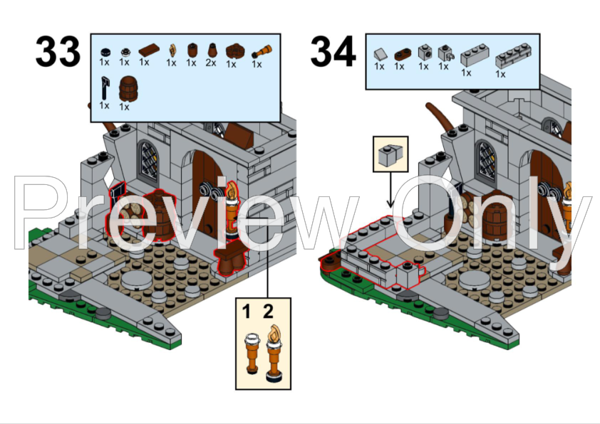 LEGO MOC Castle Forest - Forestmens by MidiBricks | Rebrickable - Build ...