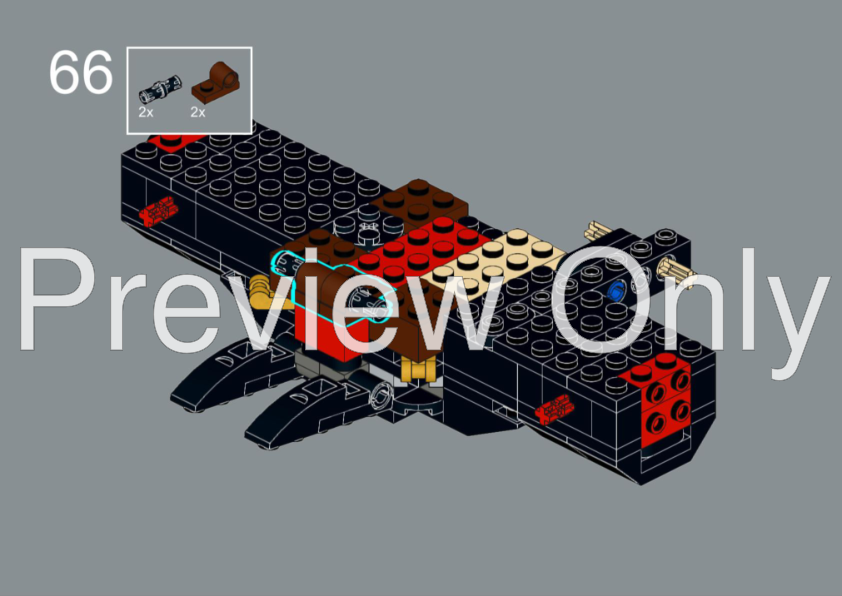LEGO MOC 75375 Midi-scale Dark Falcon by MadDadBricks | Rebrickable ...