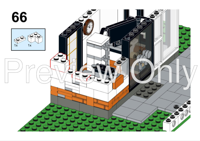 Lego Moc 1 Residential Row By Brickbuildersmd Rebrickable Build