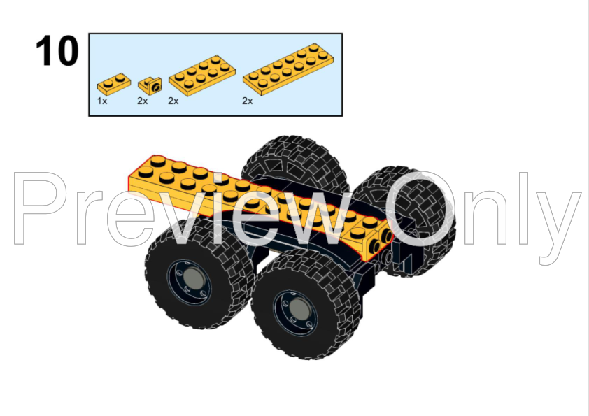 Lego Moc Road Grader By Orchardbuilds Rebrickable Build With Lego
