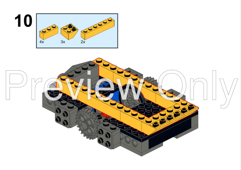 Lego Moc Bulldozer By Orchardbuilds Rebrickable Build With Lego