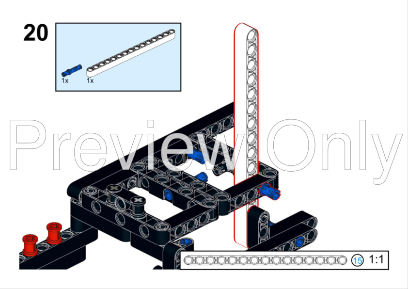 LEGO MOC GBC Waning Crescent Moon - EXPANDED by bloco_de_ideias | Rebrickable - Build with LEGO