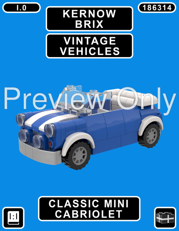 LEGO MOC Classic Mini - Cabriolet by KernowBrix | Rebrickable - Build ...