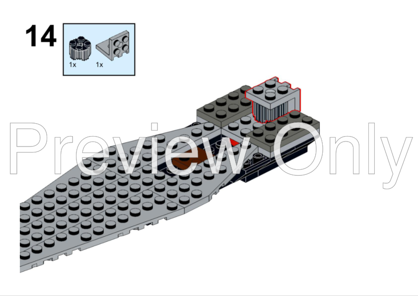 Lego Moc Imperial V Wing Based On 75039 By Gibontherocket