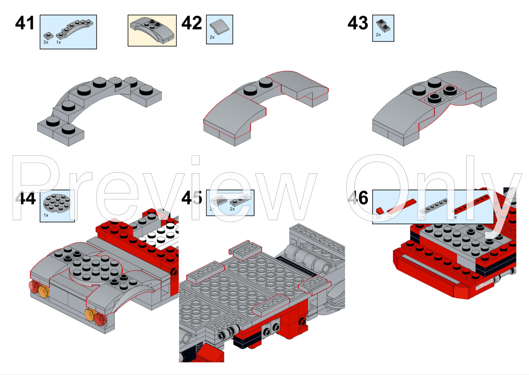 LEGO MOC Fire & Rescue 107 Black Heavy-Duty Tiller Aerial Ladder by ...