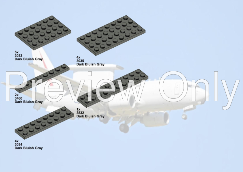 LEGO MOC-186775 Boeing E-7 Wedgetail by Pathaquinous | Rebrickable ...