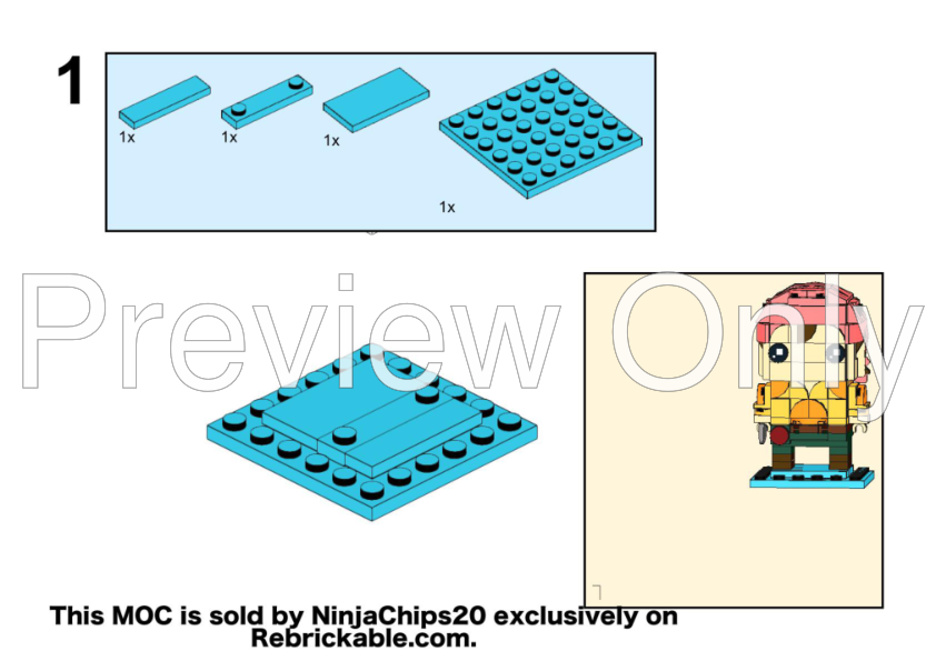 LEGO MOC The Grey Heron & Kiriko - Studio Ghibli BrickHeadz by ...