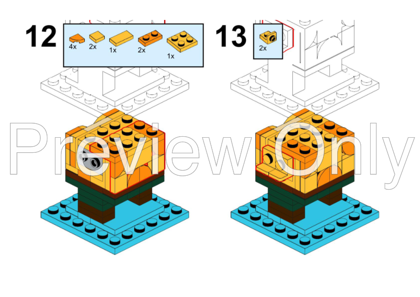 LEGO MOC The Grey Heron & Kiriko - Studio Ghibli BrickHeadz by ...