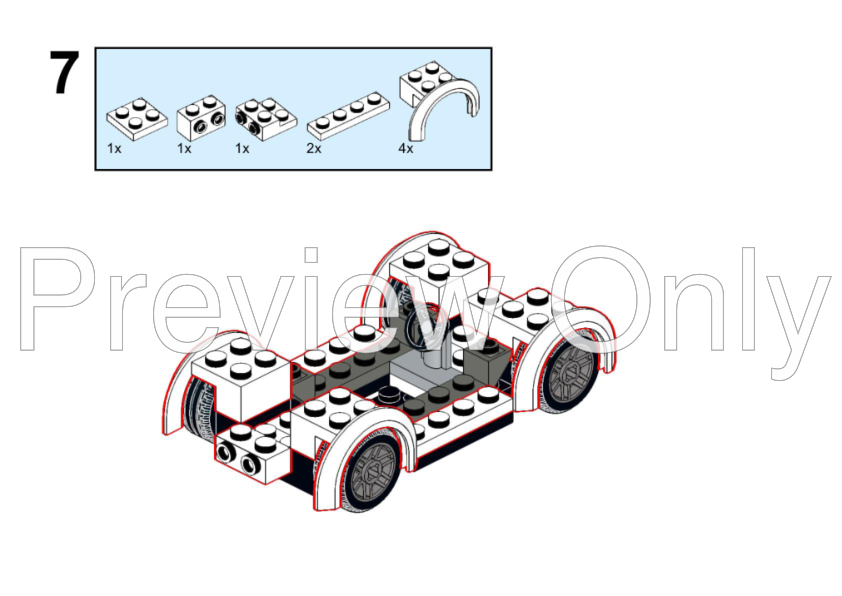 LEGO MOC Tesla model 3 by RightBrick | Rebrickable - Build with LEGO