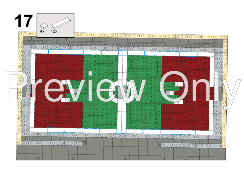 LEGO MOC City Hoops - Full Court Basketball - 48x32 Baseplate by Brick ...
