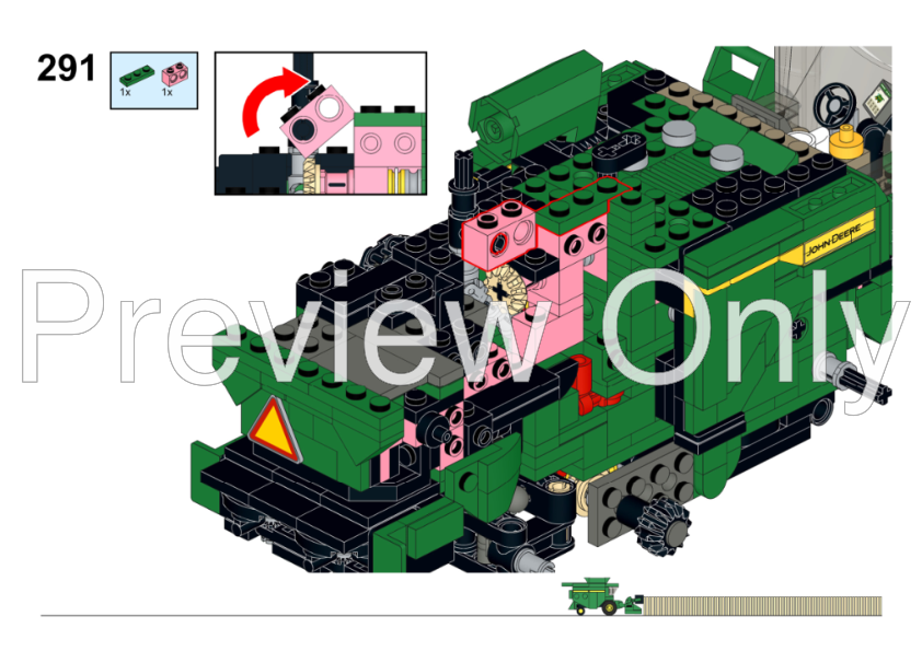 LEGO MOC-187347 John Deere X9 with HDF35 header by Reddish Blue ...