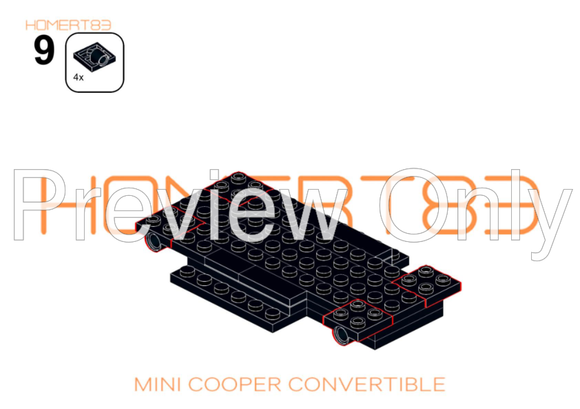 LEGO MOC Mini Cooper Convertible 2020 by homert83 | Rebrickable - Build ...