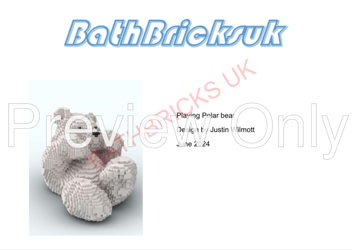 LEGO MOC Polar Bear Playing by Wilmottslego | Rebrickable - Build with LEGO