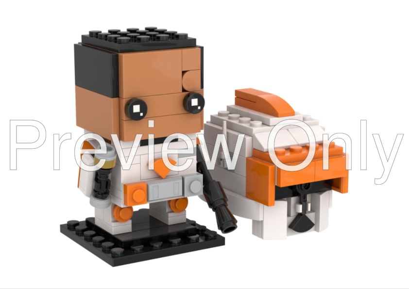 LEGO MOC Clone Commander Cody Brickheadz 40675 Modified Face & Phase 1 ...