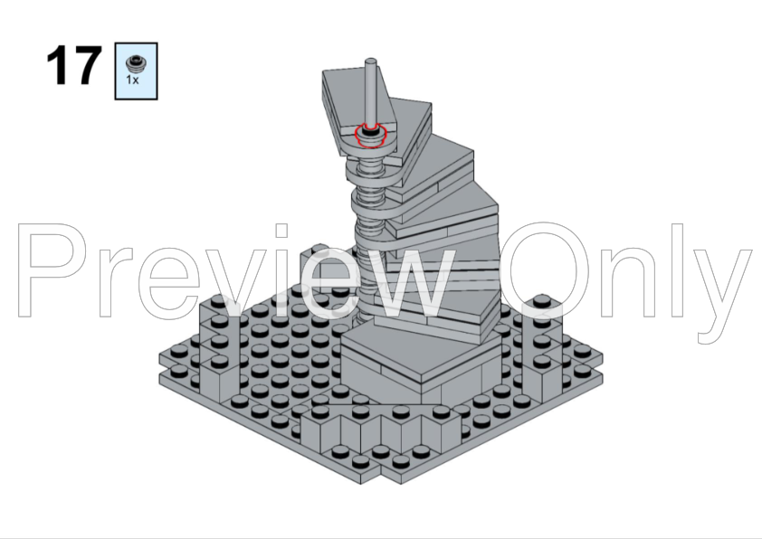 LEGO MOC Spiral Staircase Tower by Castle_Builder | Rebrickable - Build ...