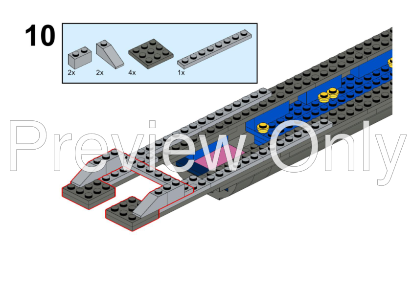 LEGO MOC Class 374 "EuroStar" Locomotive with twin PU motors by Bedwell ...