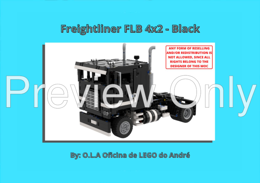LEGO MOC Freightliner FLB - 4x2 - Black by O.L.A_Tech | Rebrickable ...