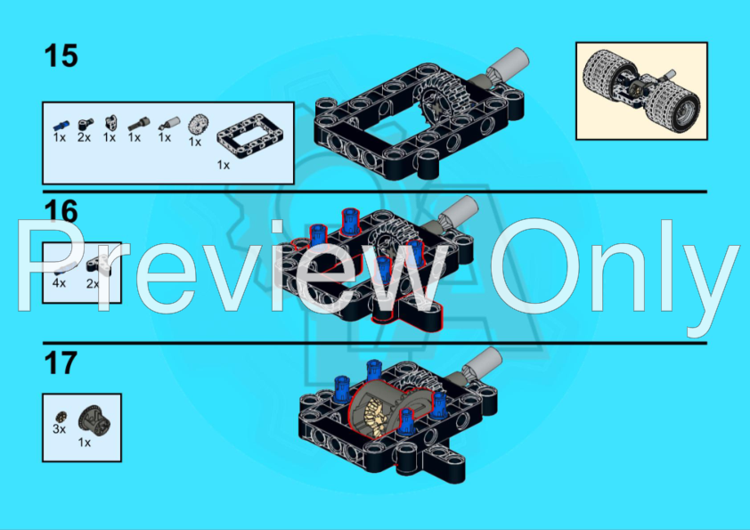 LEGO MOC Freightliner FLB - 4x2 - Black by O.L.A_Tech | Rebrickable ...