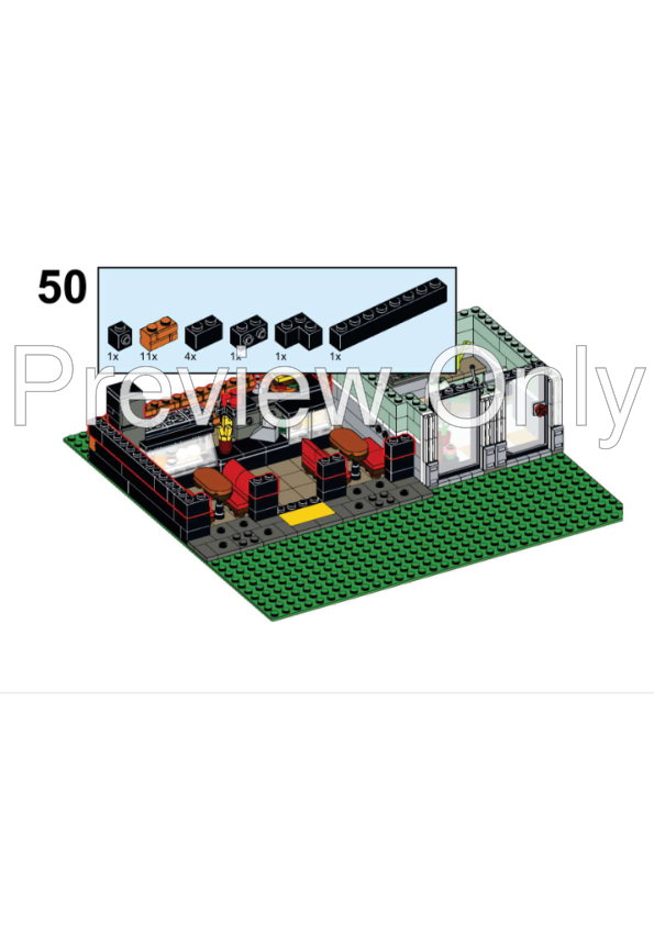 LEGO MOC Modular Burger House & Florist by Dioxity | Rebrickable ...