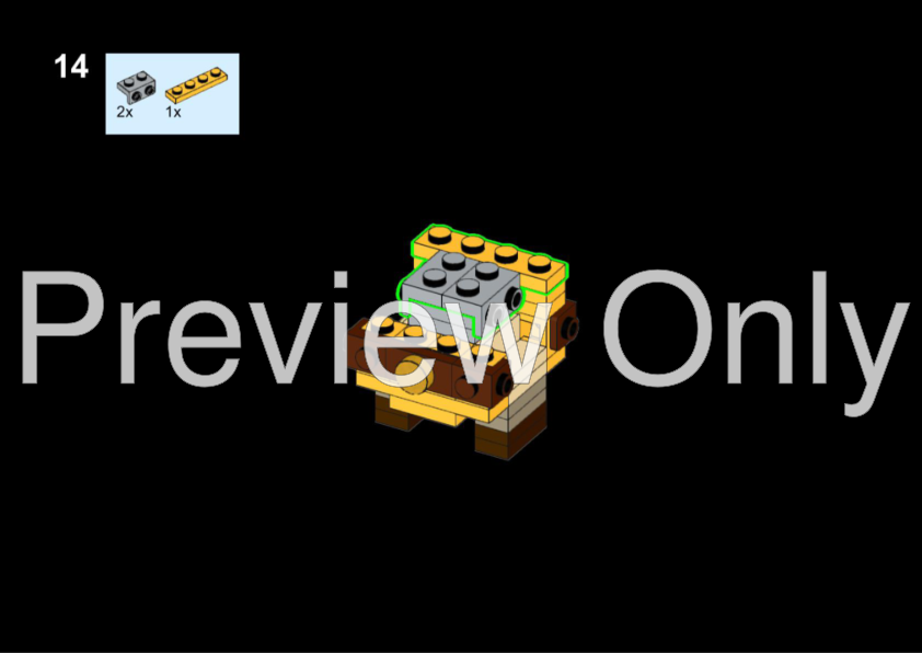 LEGO MOC Jecki Lon Brickheadz by Ant0noo | Rebrickable - Build with LEGO