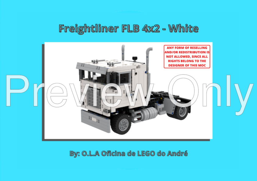 LEGO MOC Freightliner FLB - 4x2 - White by O.L.A_Tech | Rebrickable ...