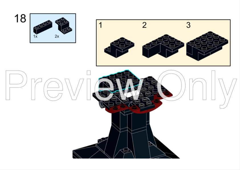 LEGO MOC Deadpool's Mask by A_C | Rebrickable - Build with LEGO