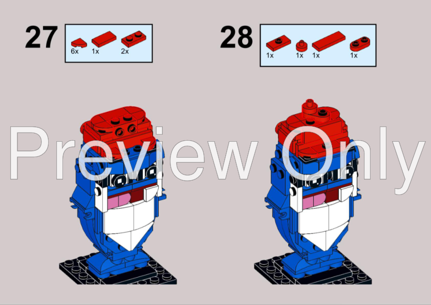 LEGO MOC Charlie the Tuna Brickheadz by Penguins and plastic ...