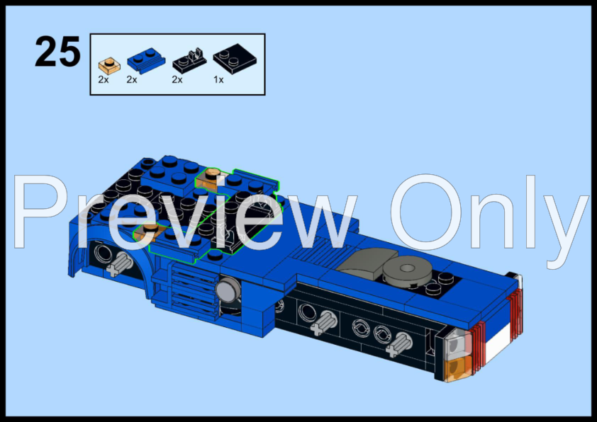 LEGO MOC Truck with flatbed trailer by P6tu | Rebrickable - Build with LEGO