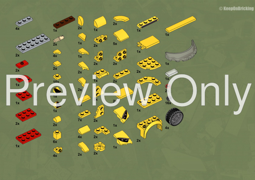 LEGO MOC 76924 Air M G by Keep On Bricking | Rebrickable - Build with LEGO