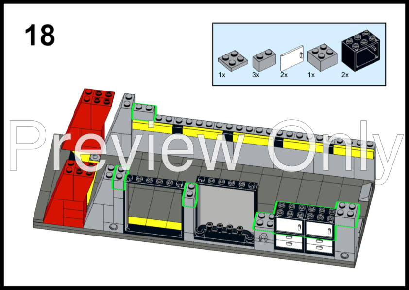 Lego Moc Fire Station Open Back By Jota Herr Bricks Rebrickable