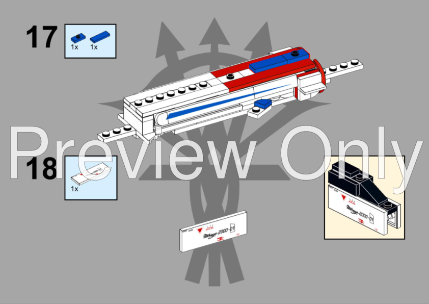 LEGO MOC Mirage 2000-01 Prototype (1:58) by BricksByTAS | Rebrickable ...