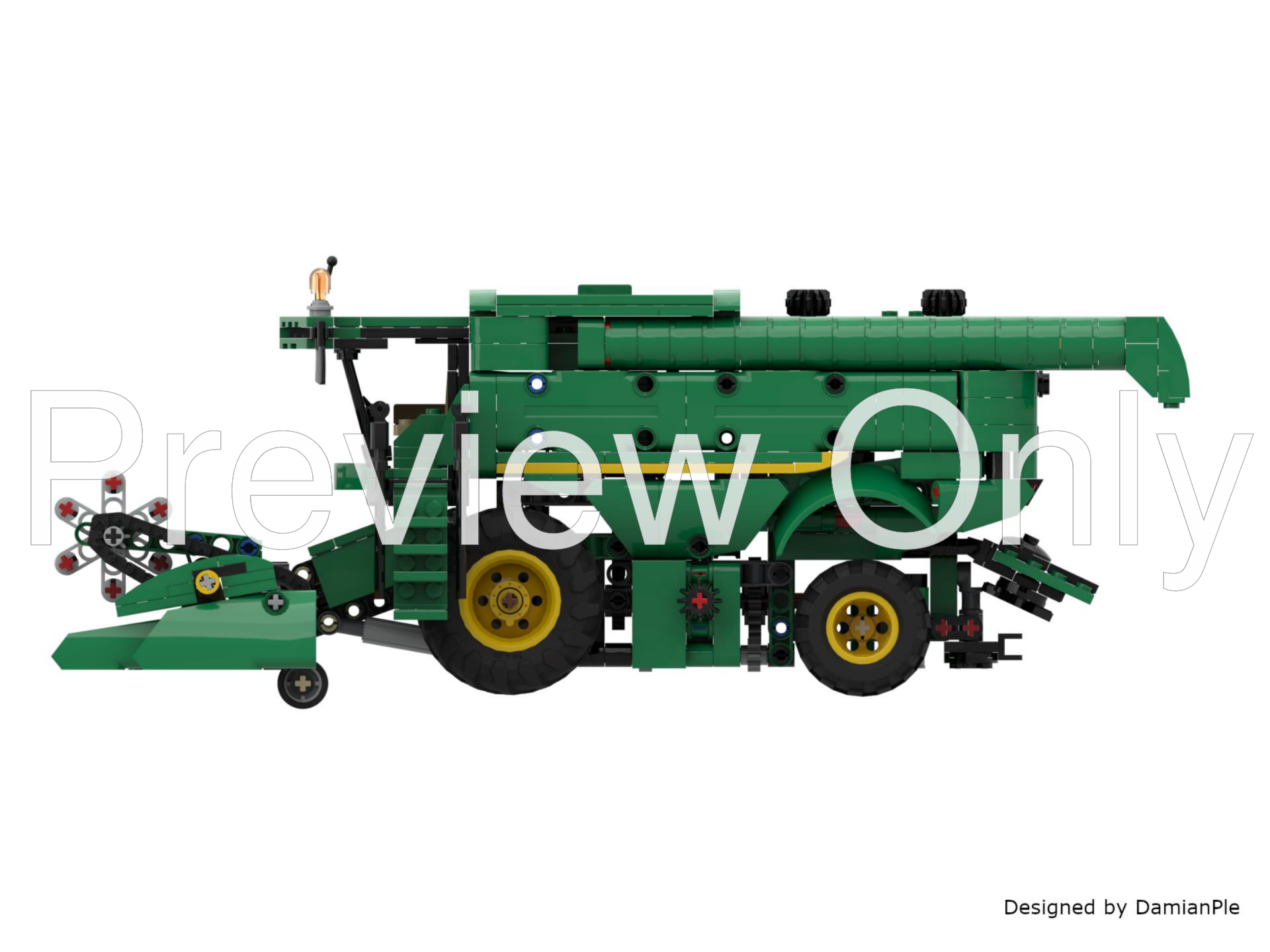 LEGO MOC John Deere Combine Harvester by DamianPLE Technic Garage ...