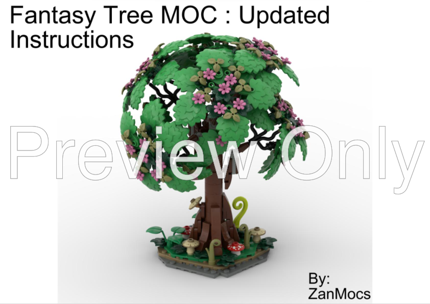 LEGO MOC Fantasy Oak Tree Moc by ZanMocs | Rebrickable - Build with LEGO