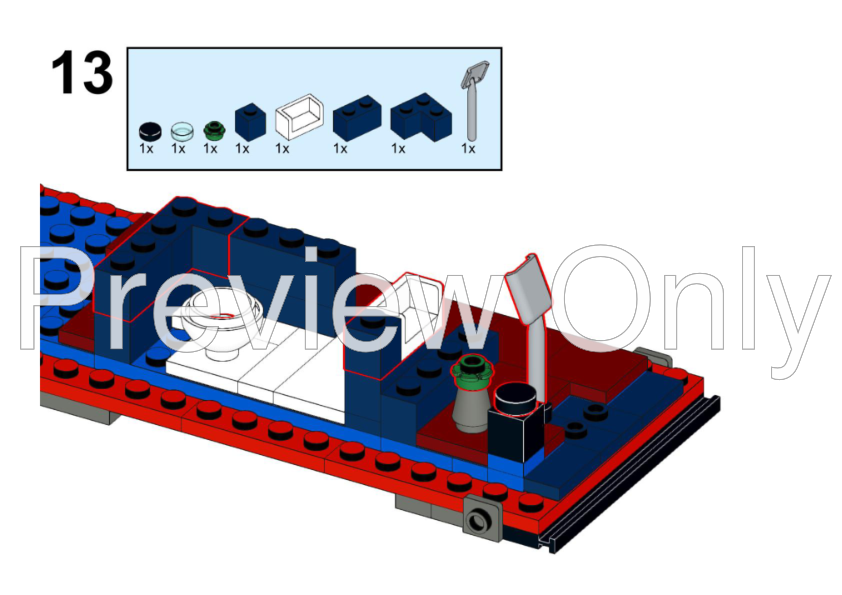 LEGO MOC North American Passenger Train Amtrak 1st Class Car #1 of 4 by ...