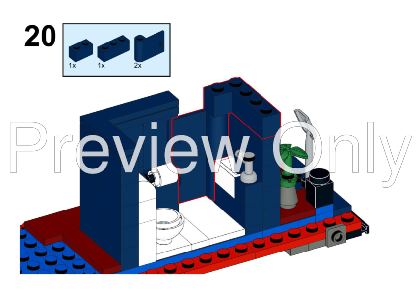 LEGO MOC North American Passenger Train Amtrak 1st Class Car #1 of 4 by ...
