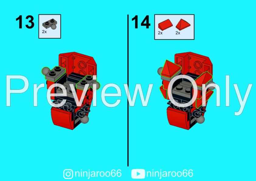 LEGO MOC Combo pack: Aerial Crusher and Lava-Scout-Mech by ninjaroo66 ...