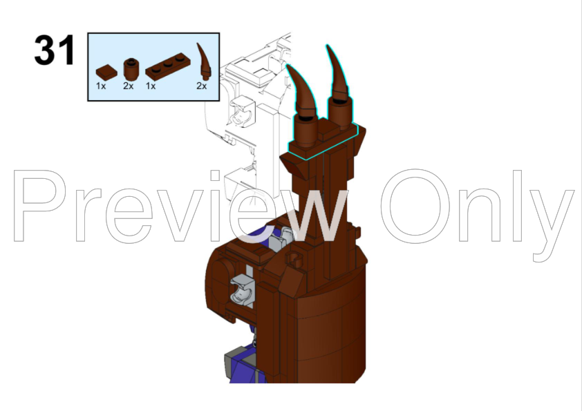 Lego Moc Ramhorn By Excaliburtheone Rebrickable Build With Lego