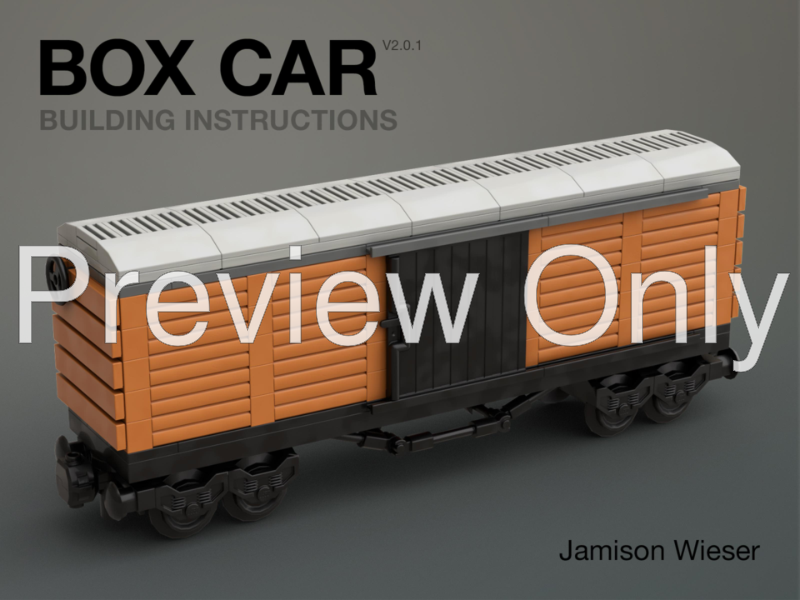 LEGO MOC Boxcar (28L) by jamisonwieser | Rebrickable - Build with LEGO