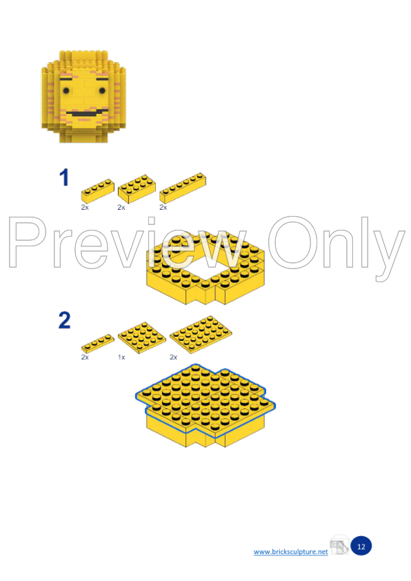 LEGO MOC Maxi figure Carpenter by Bricksculpture.net | Rebrickable ...