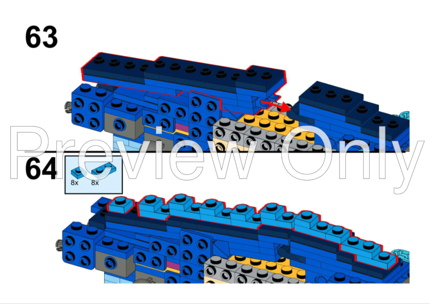 LEGO MOC SeaWing (Wings of Fire) by Woffle Dude | Rebrickable - Build ...