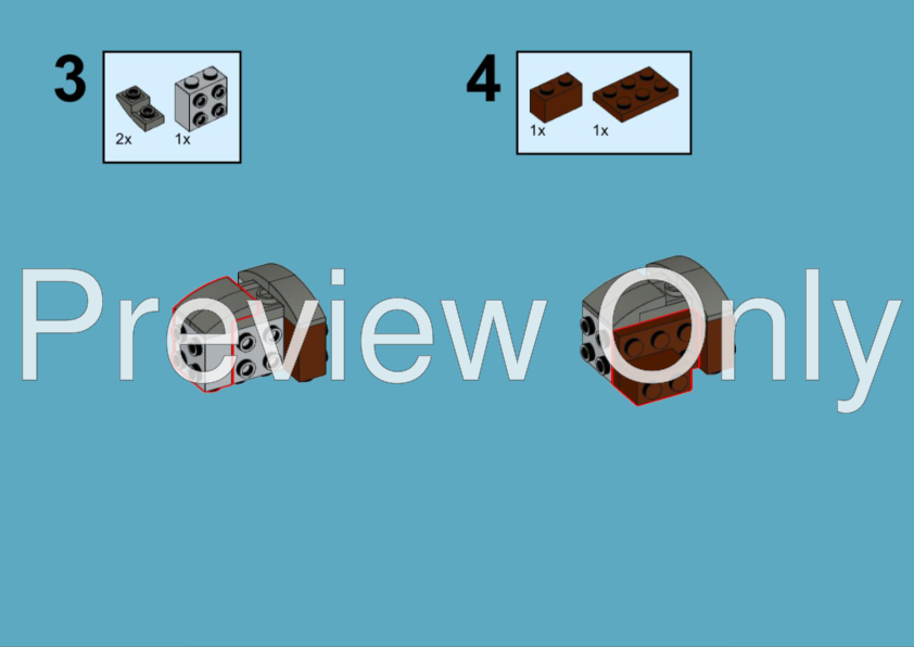 LEGO MOC Bali Myna by Penguins and plastic | Rebrickable - Build with LEGO