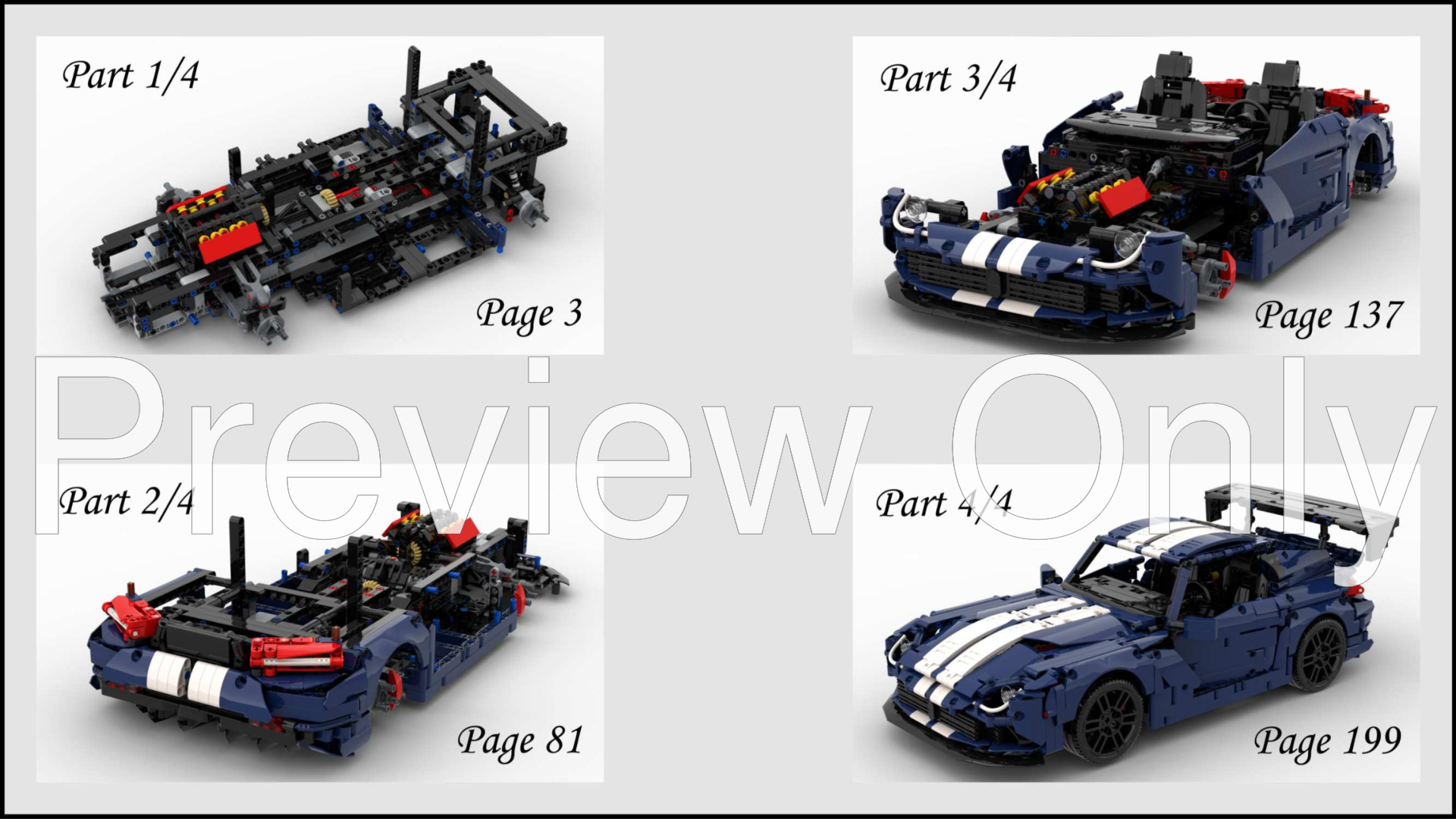 LEGO MOC Dodge Viper ACR by Lego technic world | Rebrickable - Build ...