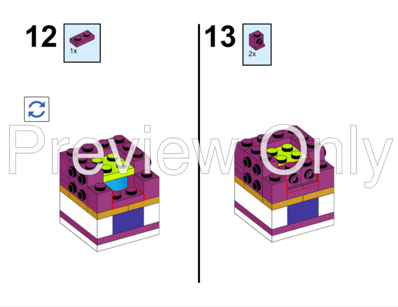 LEGO MOC OOT Zelda Brickheadz by Seanster-7 | Rebrickable - Build with LEGO