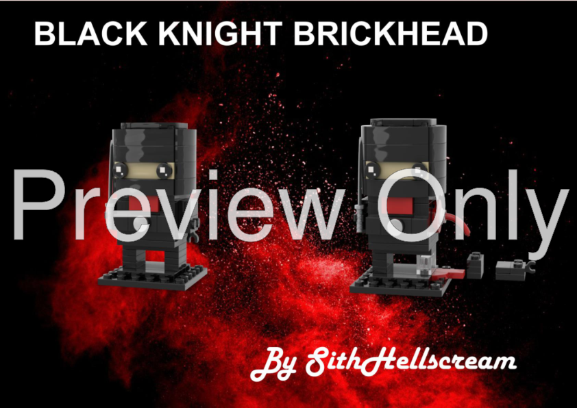 LEGO MOC Black Knight (Monty Python) Brickheadz by SithHellscream ...